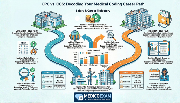 CPC vs CCS: Best Medical Coding Certification 2026 | MedicoExam