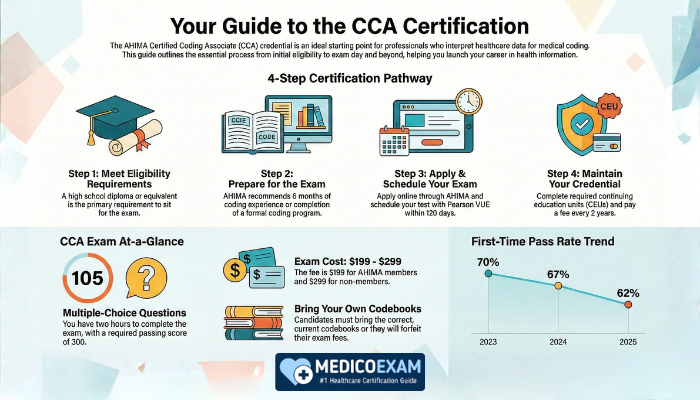 AHIMA Certification Guide: CCA Career Path Explained | MedicoExam